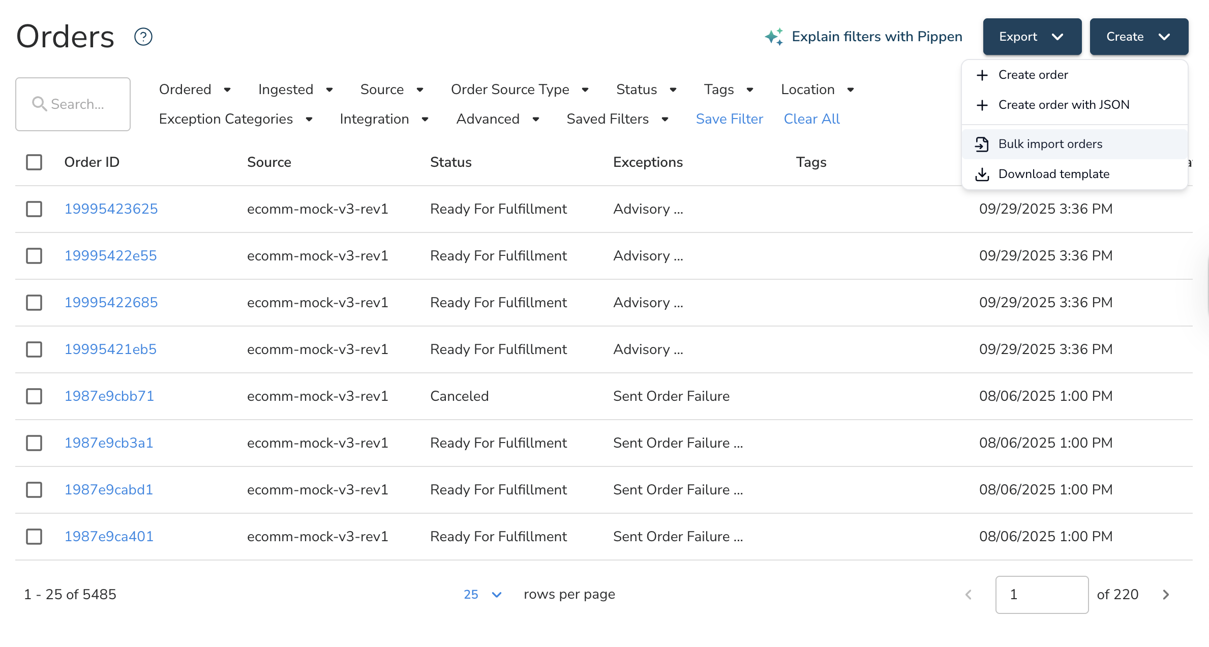 Creating Orders – Pipe17 Help Center