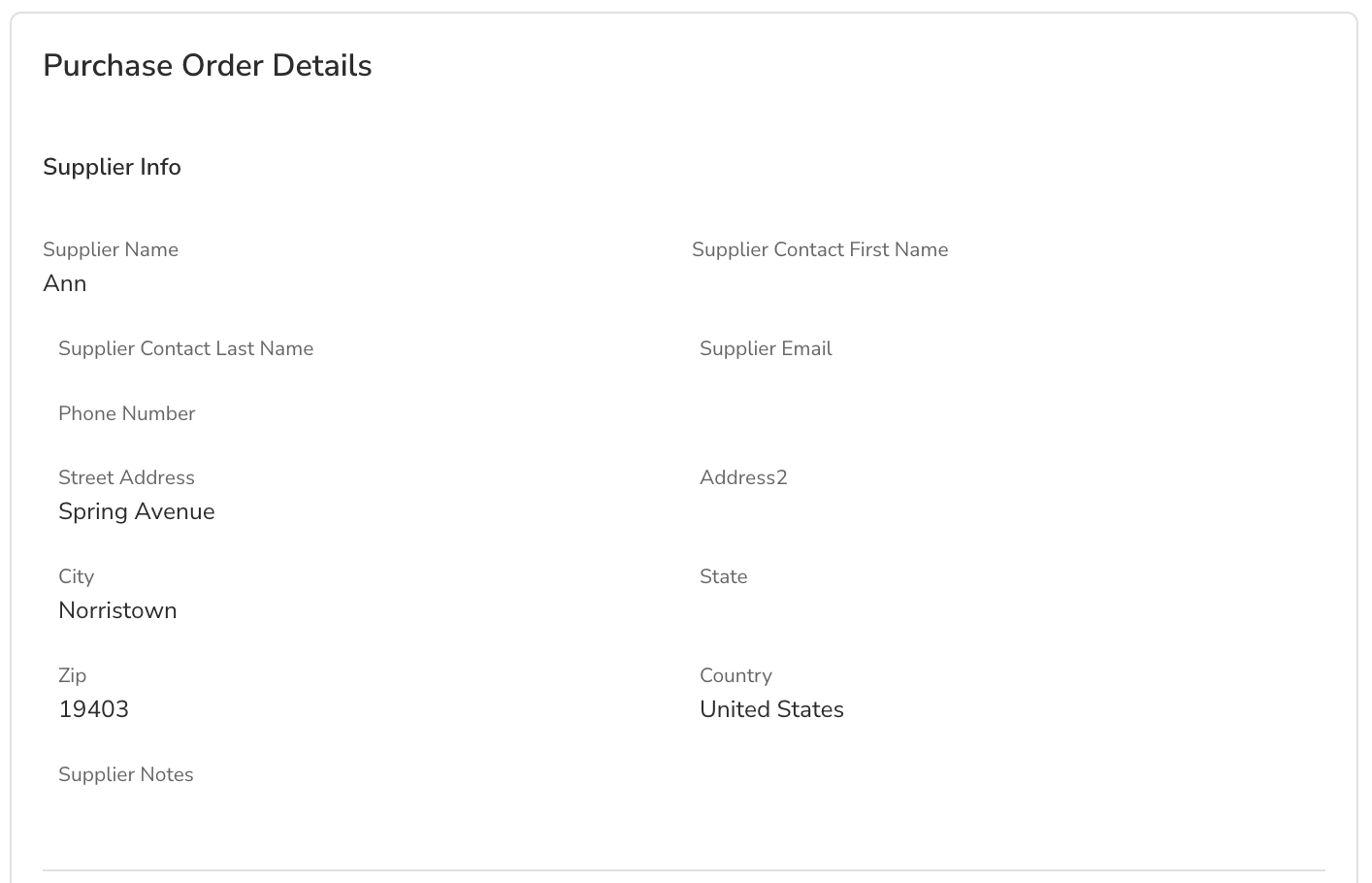 Purchase Orders – Pipe17 Help Center